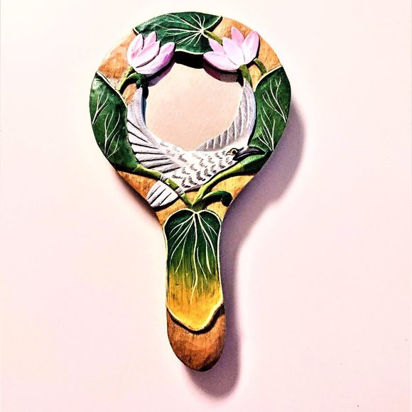 Hand Crafted | Accents | Vintage Handcarved Handpainted Wooden Hand ...